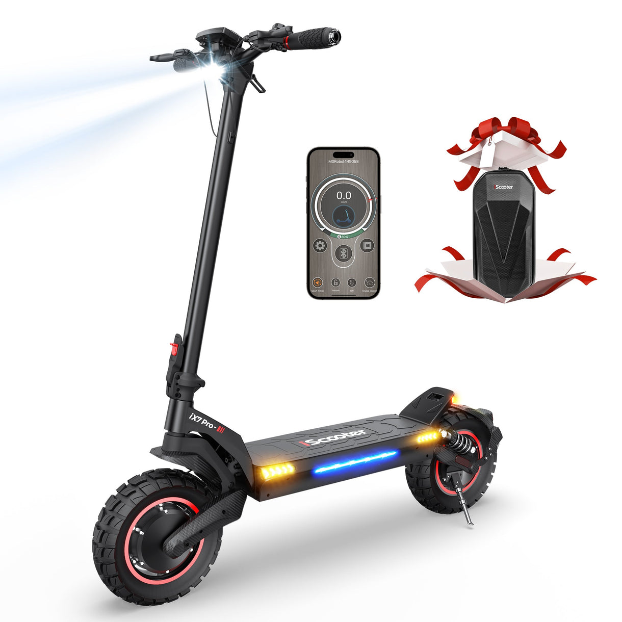 iScooter iX7 Pro Off-road Electric Scooter, 2000W Motor, 50Miles Long ...